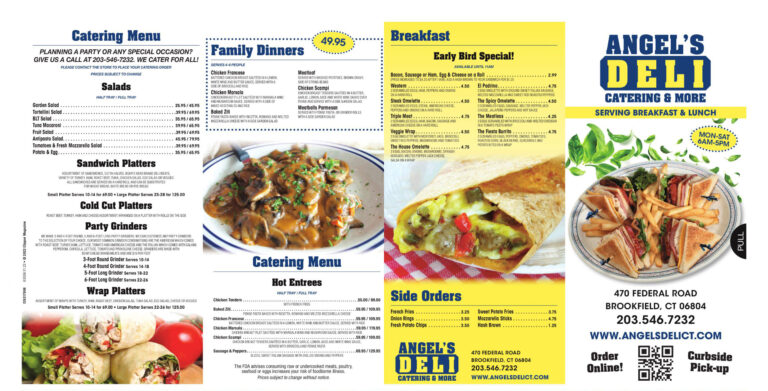 Angel’s Deli - Menu